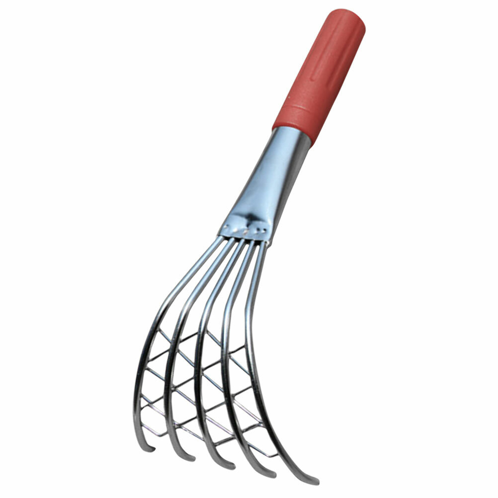Грабли с острыми зубьями из металла для сбора ракушек и моллюсков на пляже