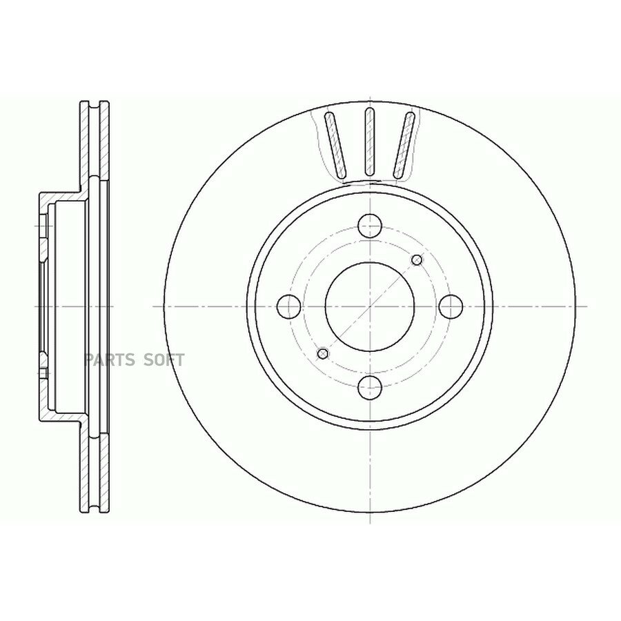 GR02205 G-BRAKE Диск тормозной вентилируемый G-brake GR-02205 G-BRAKE GR02205 | цена за 1 шт