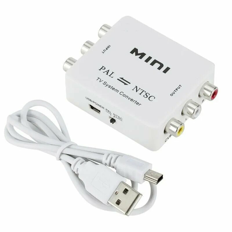 Mini PAL NTSC Двунаправленный телевизионный системный конвертер-переключатель для двухстороннего композитного соединения