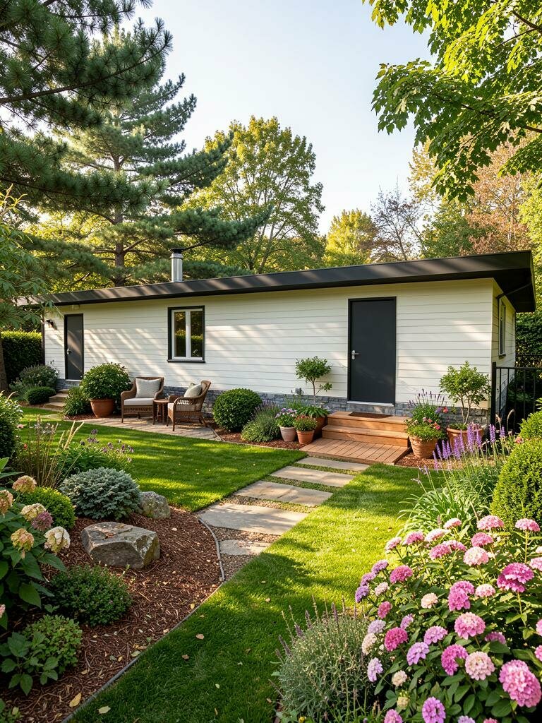 Проект дачного дома 14,11х4,11 м с 2 утепленными помещениями и одним холодным