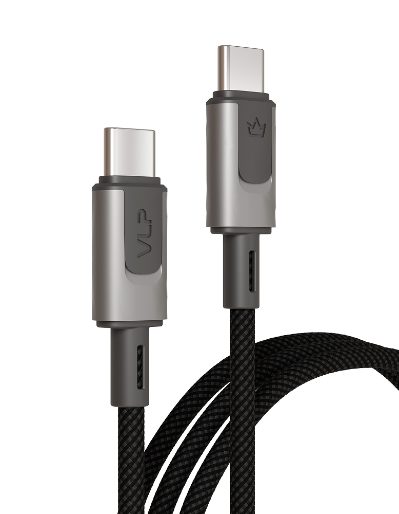Кабель VLP Force Line USB-C + USB-C, 100W, 5A, 1.2m черный