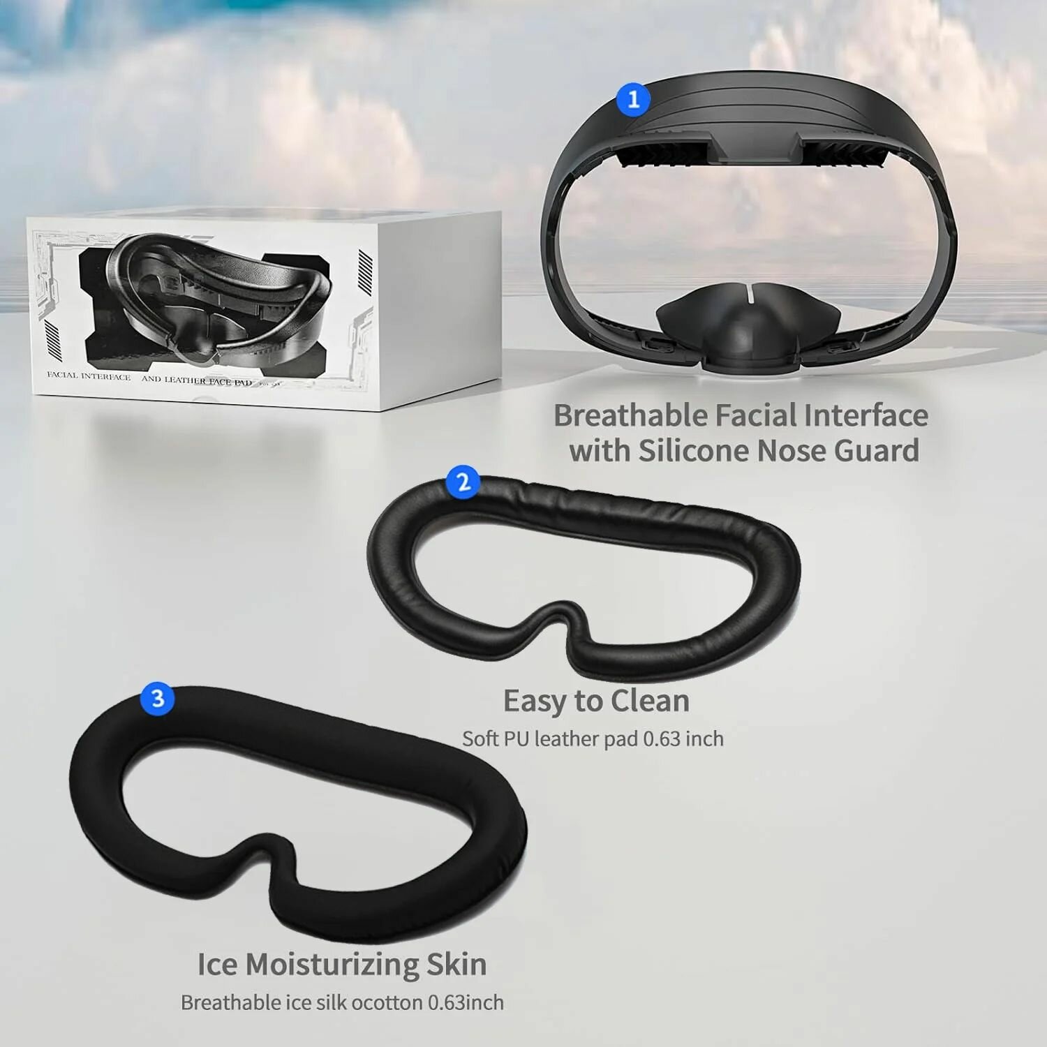 Лицевой интерфейс vr маска для Oculus Quest 3, VR-аксессуар
