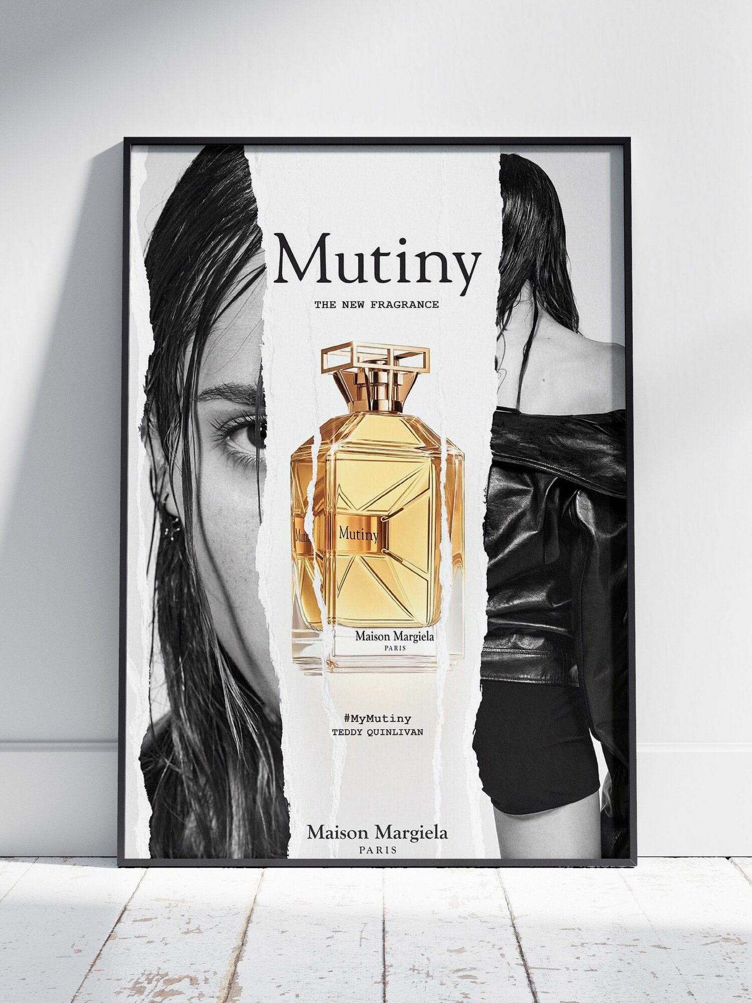 Плакат на стену для интерьера Мейсон Марджела (Maison Margiela 3) - Постер по модели, бренду и моде формата A4 (21x30 см)