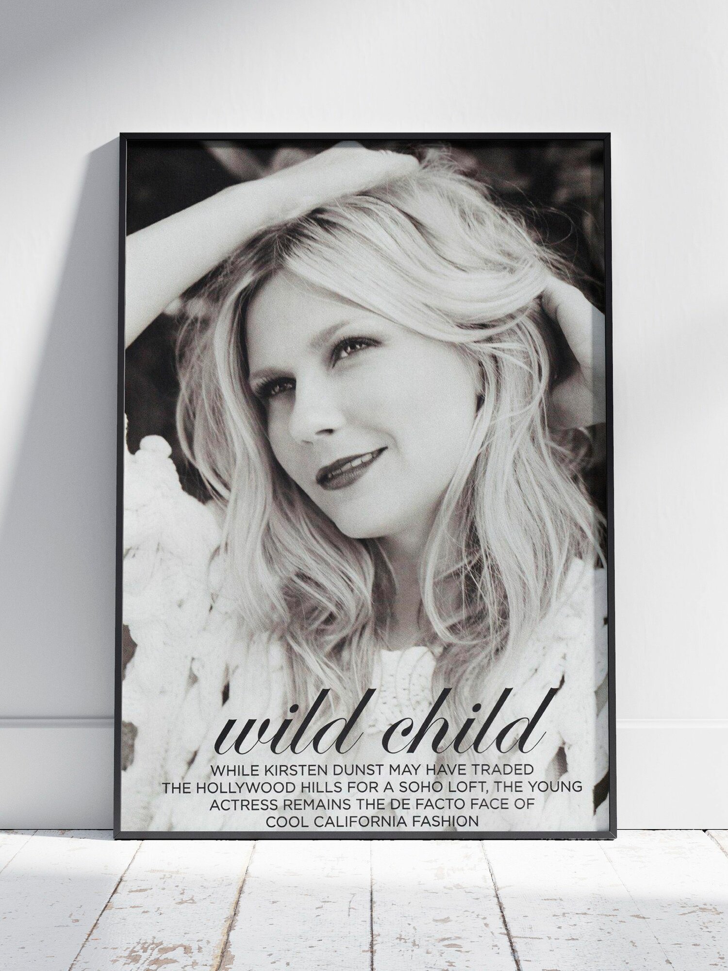 Плакат на стену для интерьера Кирстен Данст (Kirsten Dunst 45) - Постер по актеру фильма, кино, сериала формата A4 (21x30 см)