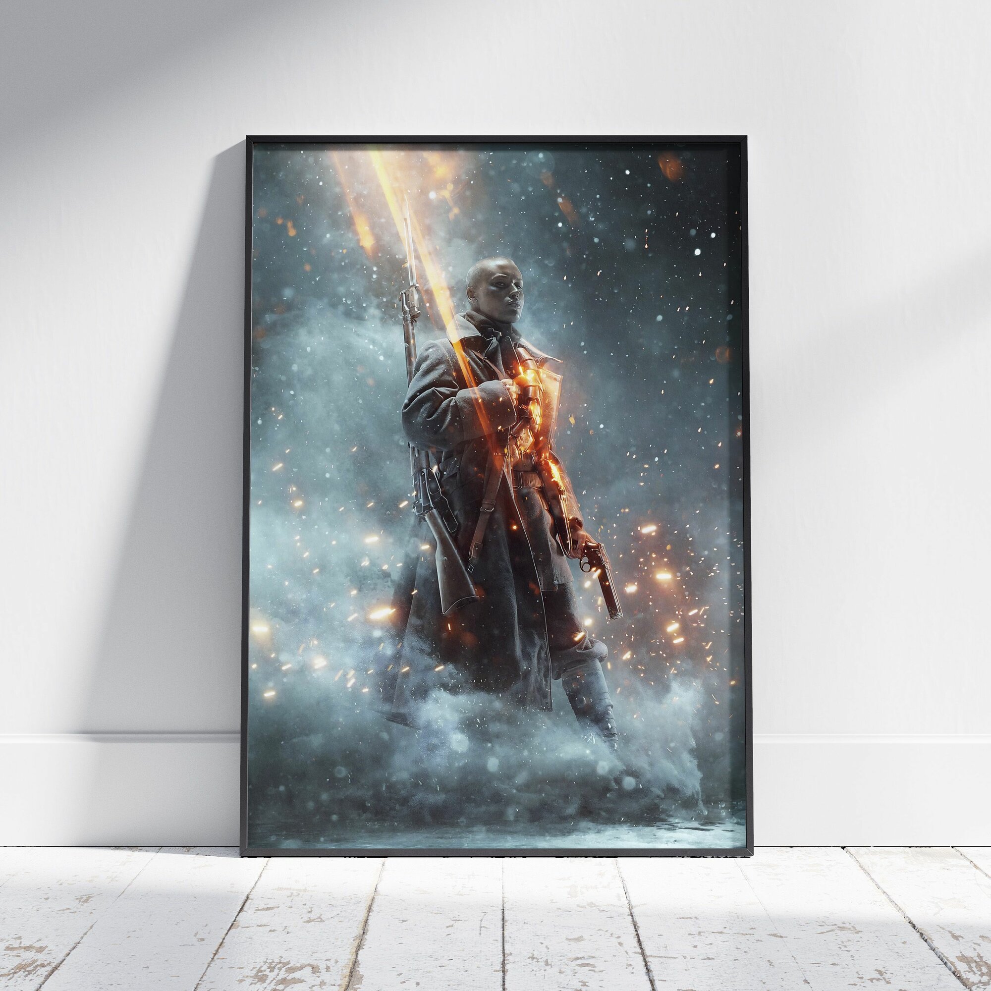Плакат на стену для интерьера Бателфилд (Battlefield 1 - 18) - Постер по игре формата А4 (21x30 см)