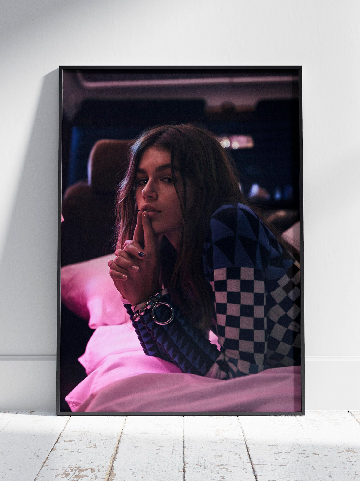 Плакат на стену для интерьера Кайя Гербер (Kaia Gerber 5) - Постер по модели, бренду и моде формата A4 (21x30 см)