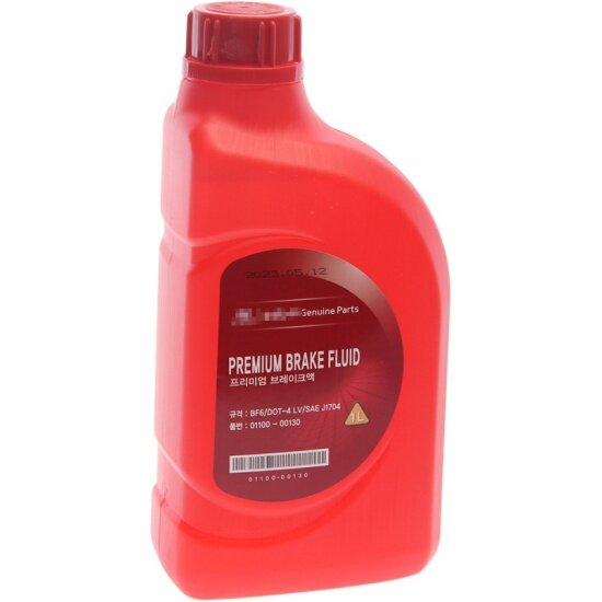 Тормозная жидкость Hyundai/kia Brake Fluid DOT-4 1 л (Южная Корея), 01100-00130