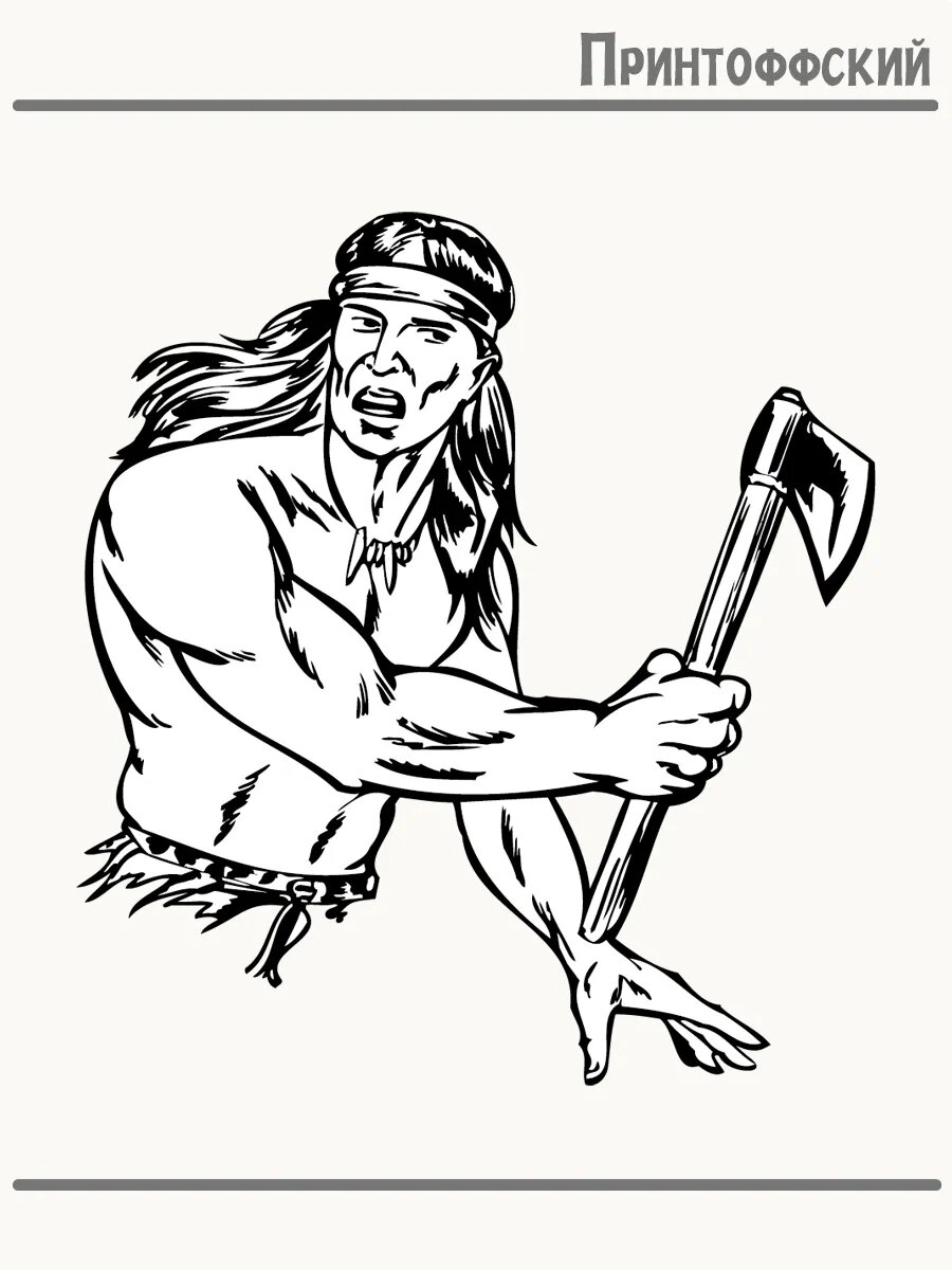 Термонаклейка для одежды и аксессуаров DTF-печать indigenousamericas индеец американский