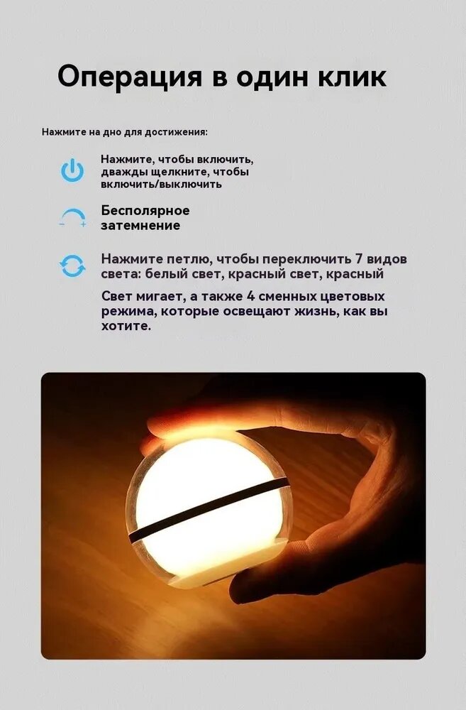 Кемпинговый фонарь Olight Sphere, белый, встроенный аккумулятор, светодиоды, влагозащита IP65 — фото 1