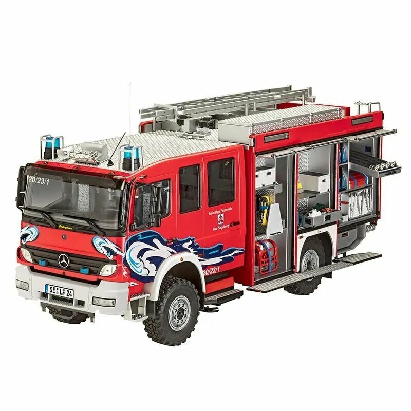 Сборная модель Машинка Revell-07586 1/24 Mercedes Benz Schlingmann TLF 16/25 fire truck model kit