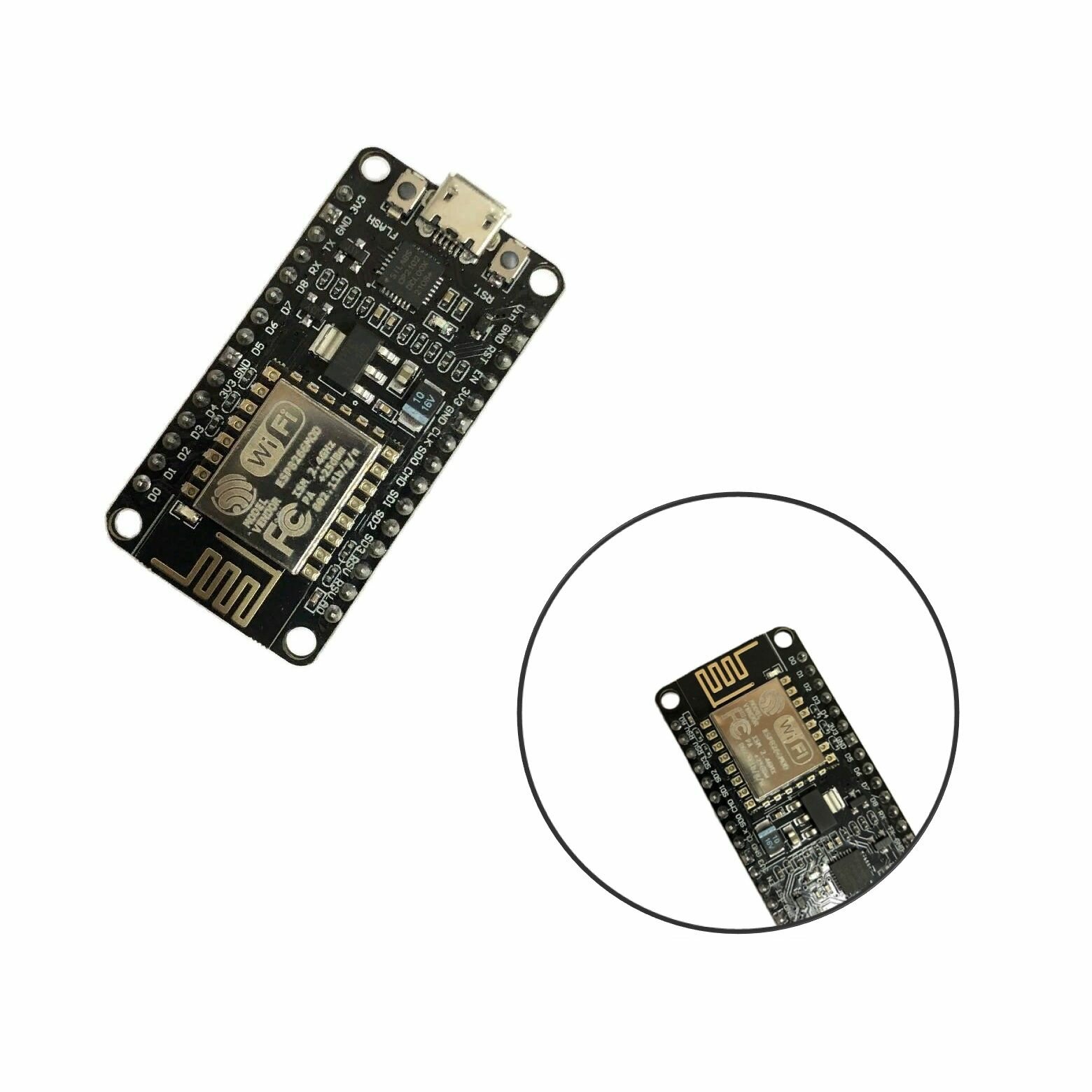 1 шт Модуль электронный V2 Nodemcu-CP2102 макетная плата на основе ESP8266