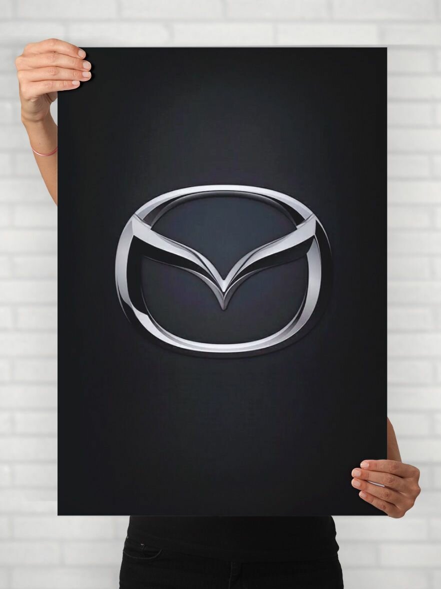 Плакат на стену для интерьера Марки Машин (Мазда - Mazda 3) - Постер по автопроизводителям формата A2 (42x61 см)