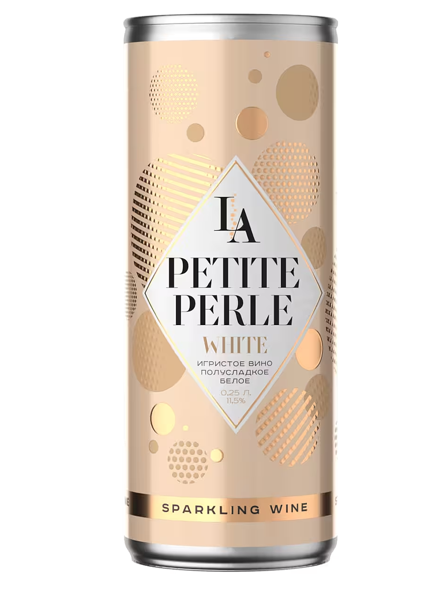 Вино игристое La Petite Perle белое полусладкое 0,25 л