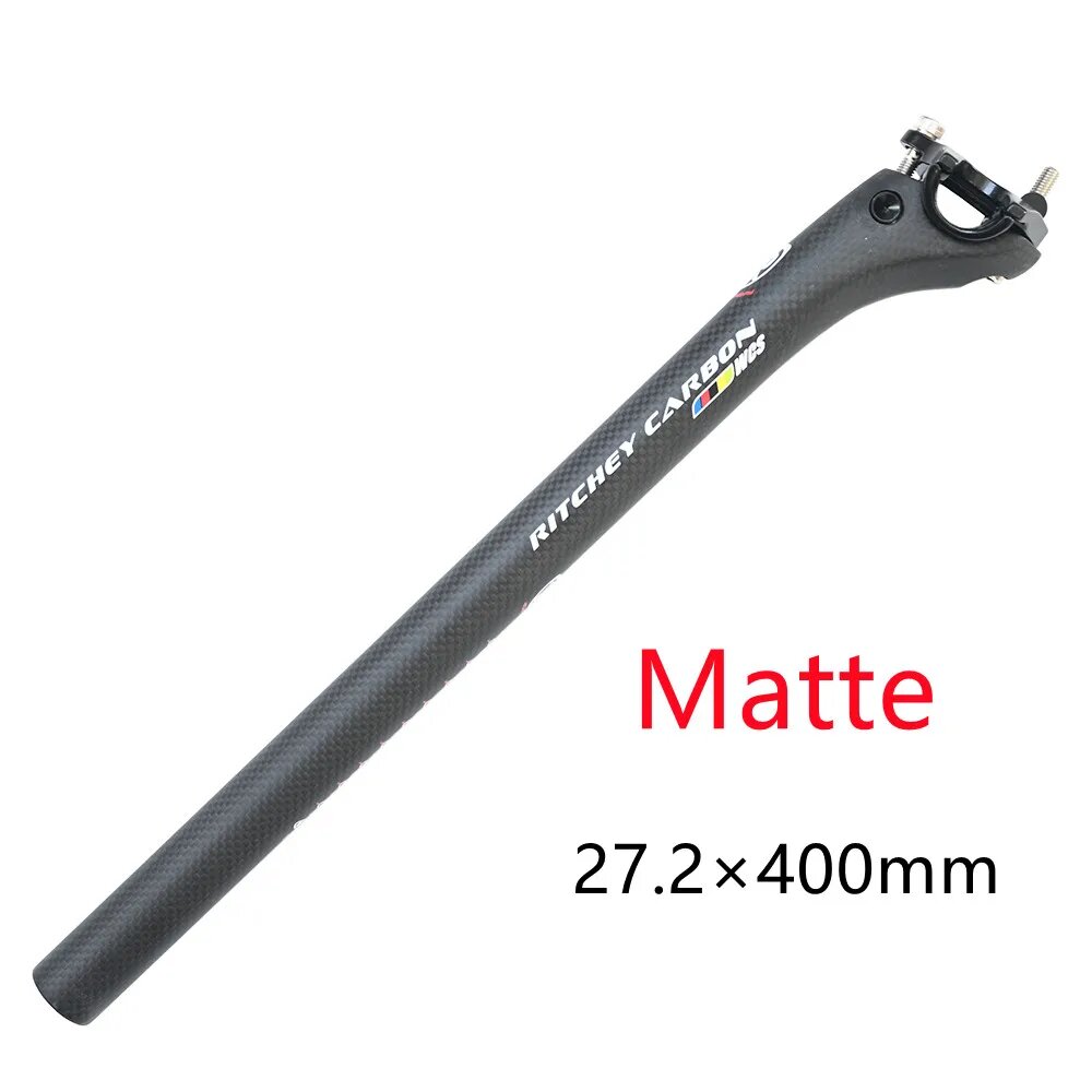 Карбоновый подседельный штырь серый Matte 27.2x400mm