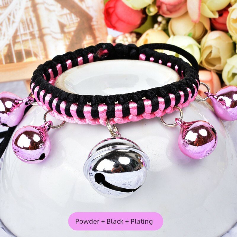 Плетеный ошейник-колокольчик для собак (Тедди, Пудель, Шнауцер), ошейник-подвеска для маленьких собак, аксессуары для