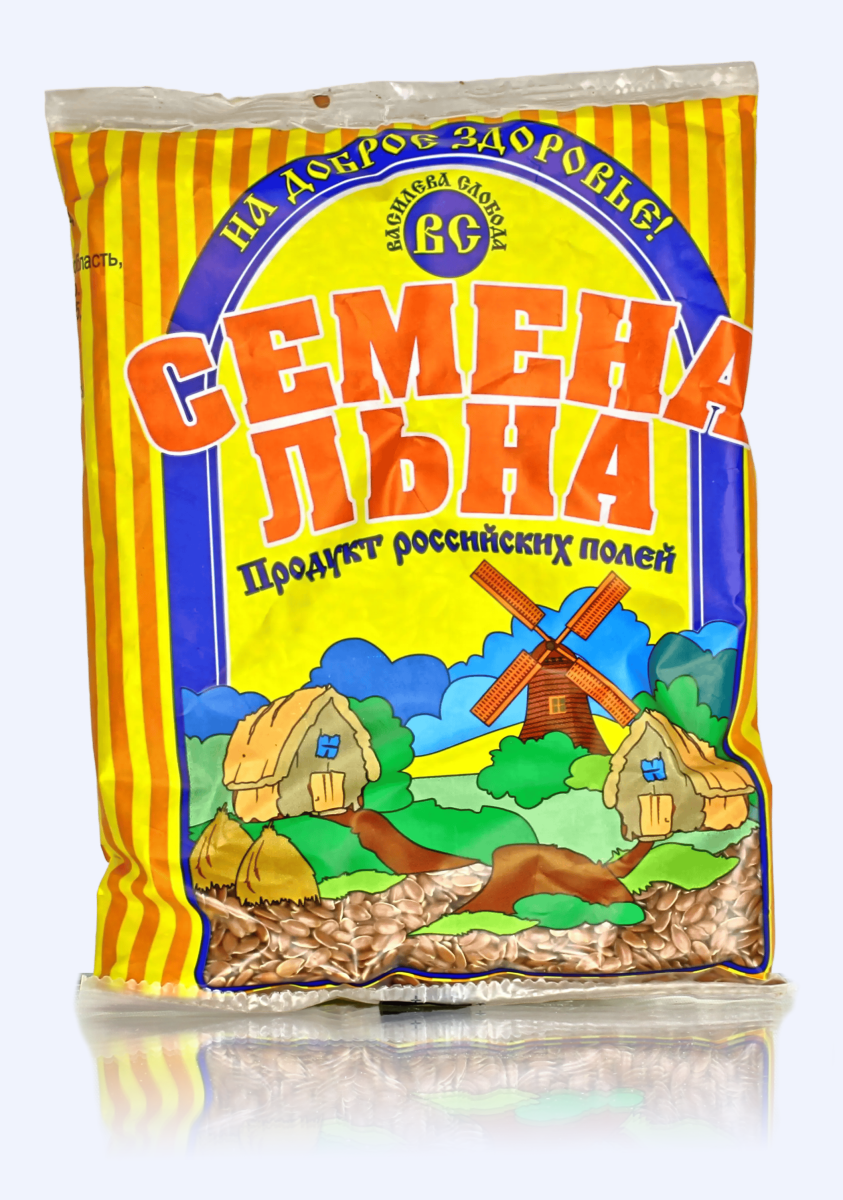 Семена Льна 200гр. Мягко очищает кишечник, выводит шлаки и токсины
