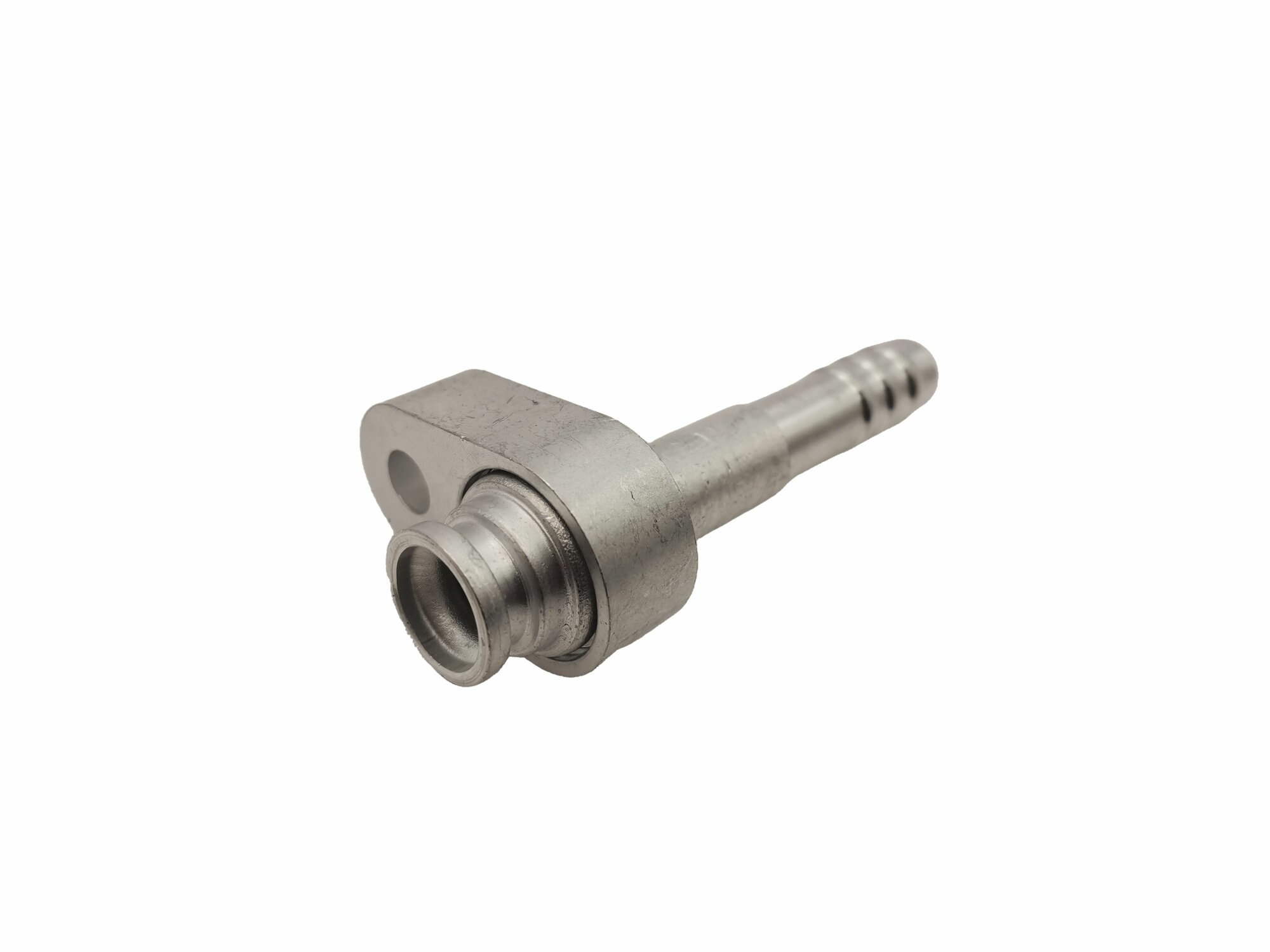 Фитинг G8 (10мм) 180 O-RING CH фланцевый (алюминий)