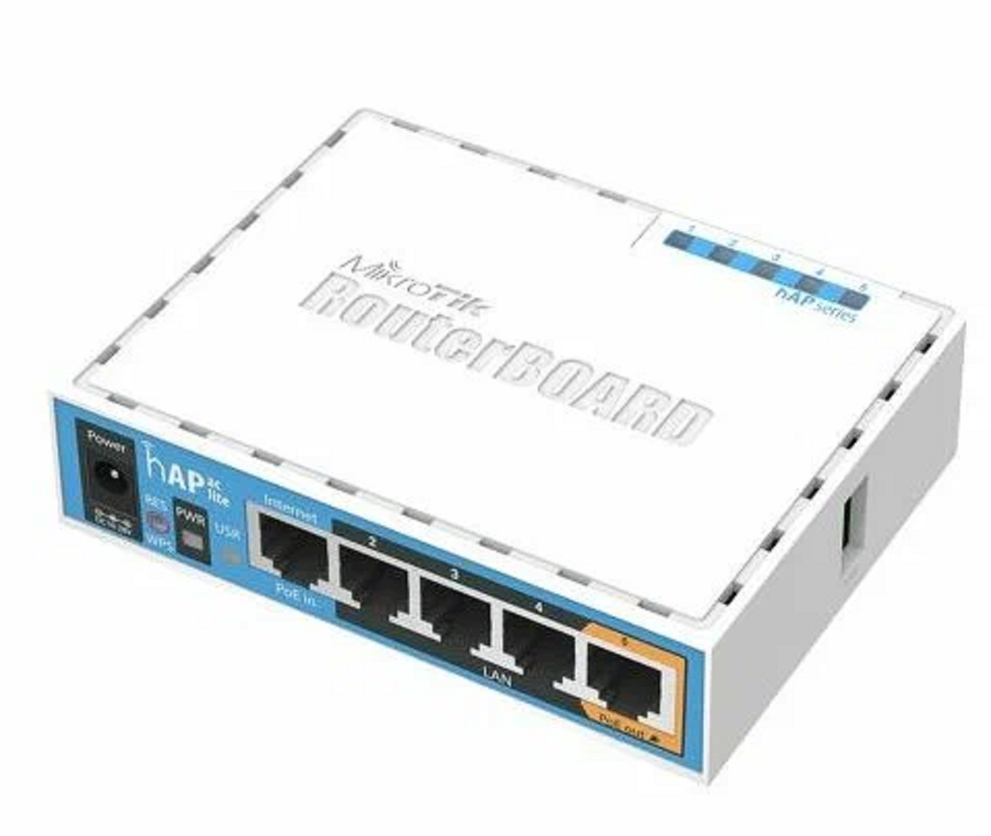 Маршрутизатор MikroTik RB952Ui-5ac2nD, 150Mbps, 4 порта LAN, 2 порта USB, поддержка Power over Ethernet