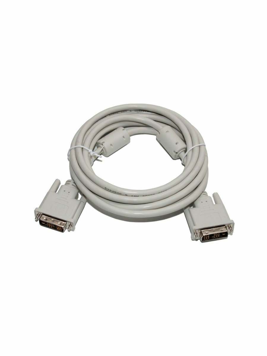 Кабель DVI-D single link 3м Gembird с ферритовыми кольцами.