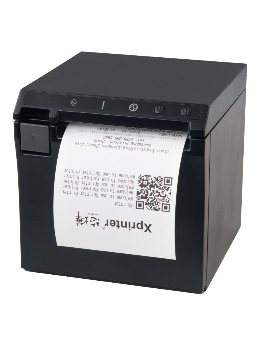 Термопринтер для печати чеков Xprinter XP-R330H (USB, LAN) Черный