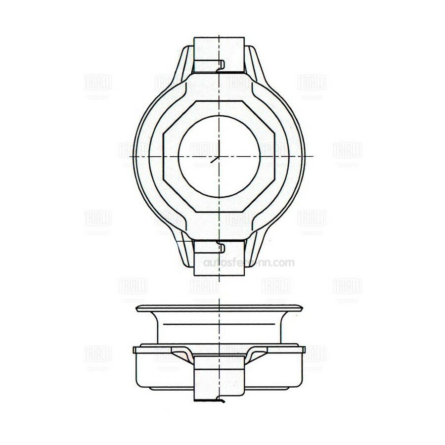 TRIALLI CT1412 Муфта выкл. сцеп. для а/м Nissan Maxima IV (95-) (мех.) (CT 1412)