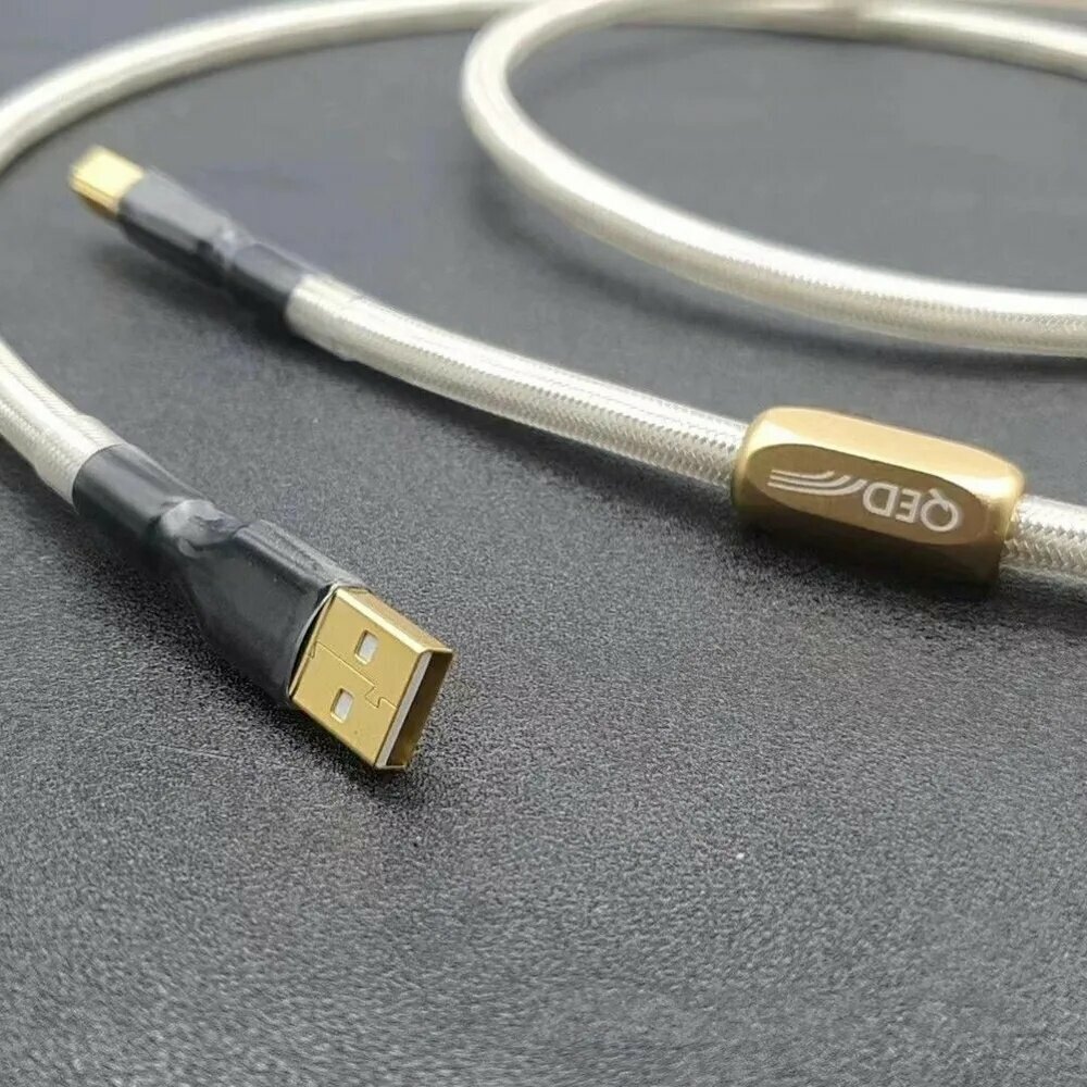 QED Кабель для компьютерной периферии USB 2.0 Type-A/USB 2.0 Type-B, 1 м, белый