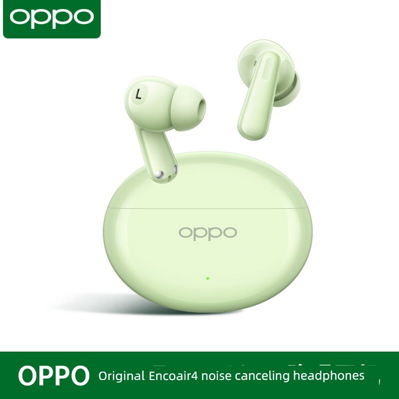 Наушники OPPO Enco Air4 беспроводные Bluetooth с шумоподавлением и батареей на 30 часов, зеленый