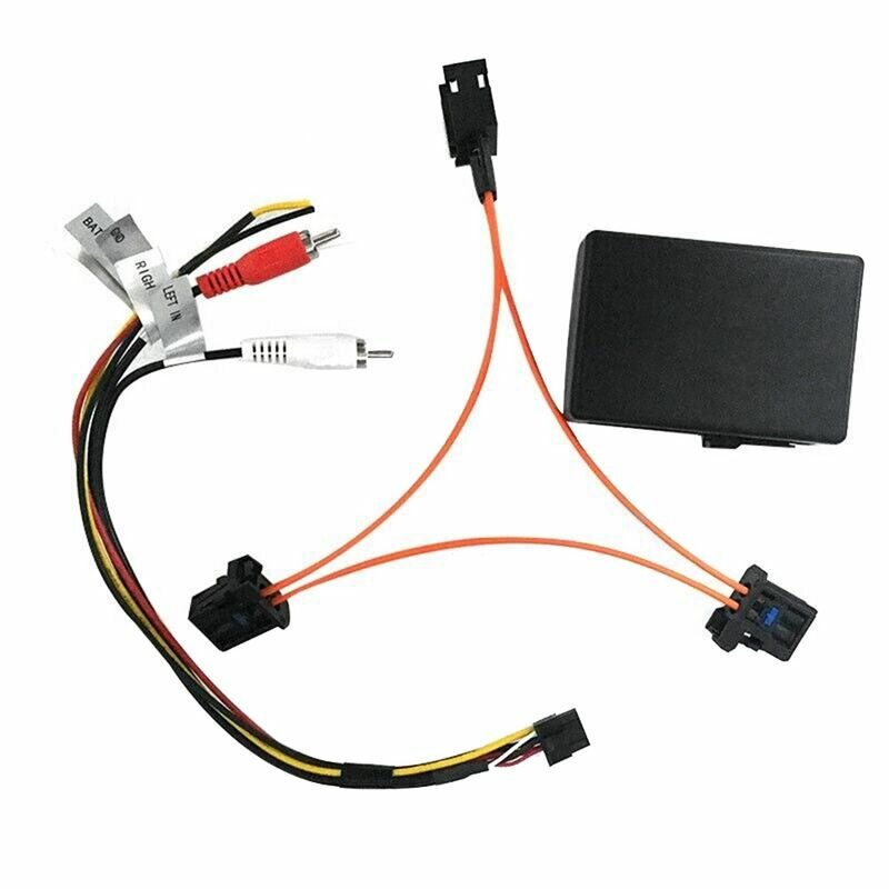 Оптический аудиодекодер для Audi A6 A7 A8 Q7 2005-2009 MMI 2G — 12В питание от аккумулятора, только аудиовход черный
