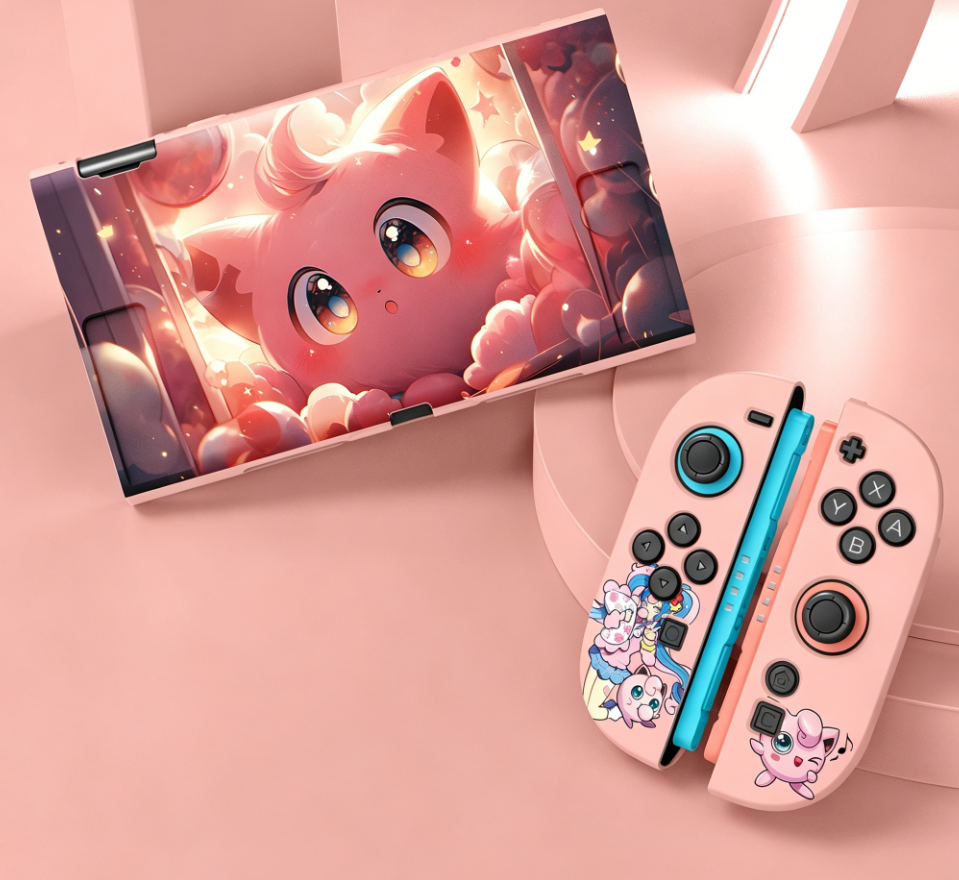 Чехол силиконовый защитный для Nintendo Switch 2 с рисунком Jigglypuff