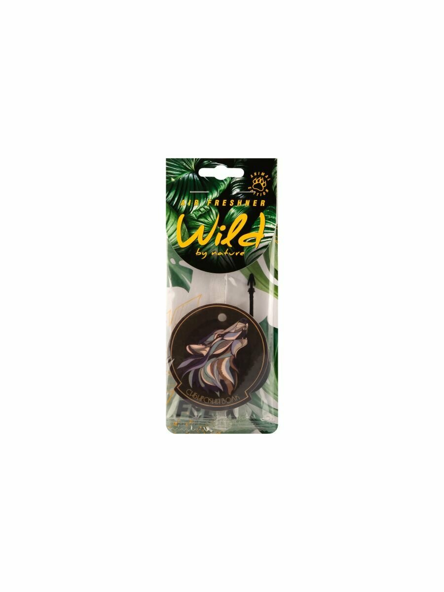 Ароматизатор подвес картон WILD BY NATURE Сибирский волк (FELIX)
