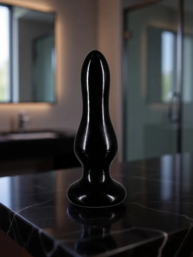 LOVETOY (А-Полимер) Анальная пробка Magnum 11 421100, D: 3.2 см, L: 11 см, чёрный