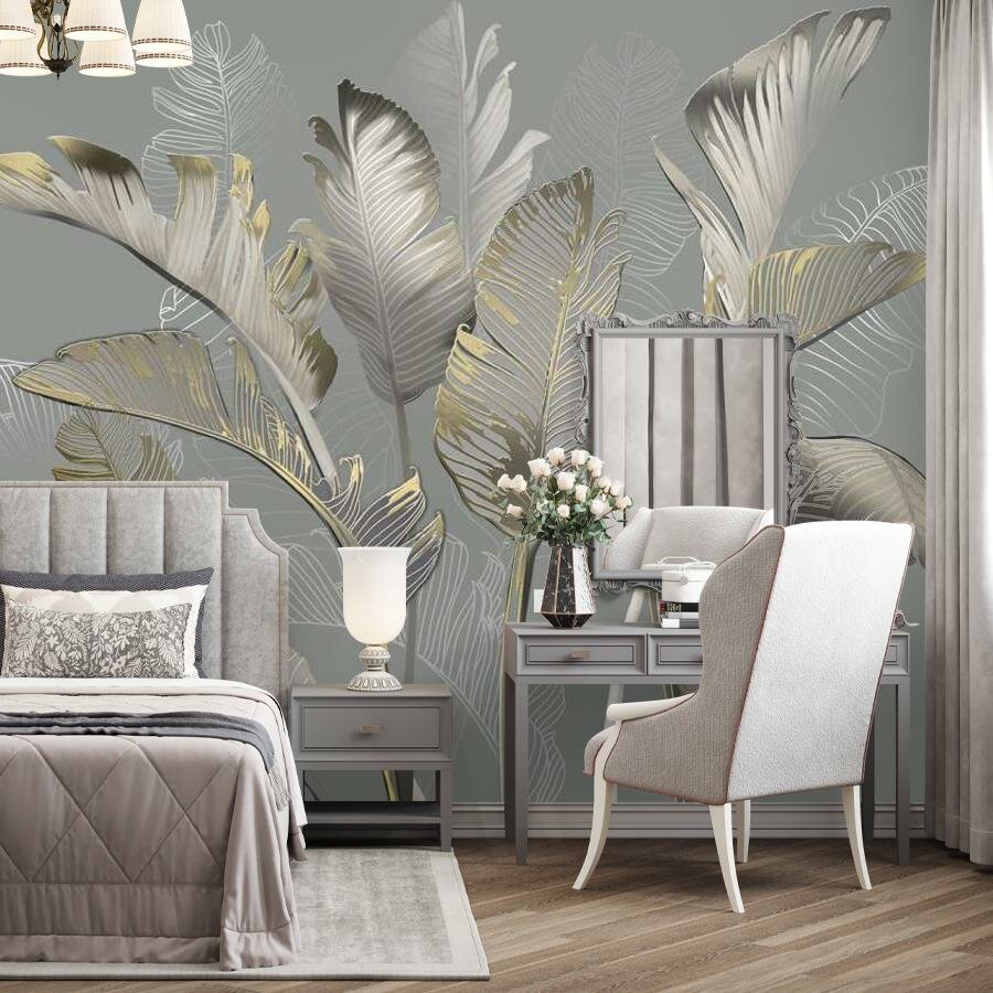 Фотообои Изысканные перья 13-1021-S-Флок 270 x 200 см (ВхШ) Бесшовные, флизелиновые, влагостойкие обои