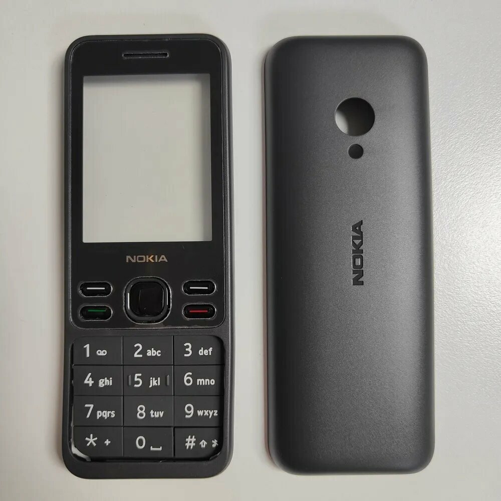 Для Nokia 150 2020 Полный корпус, передний каркас, задняя крышка, английская клавиатура, заменяющие части