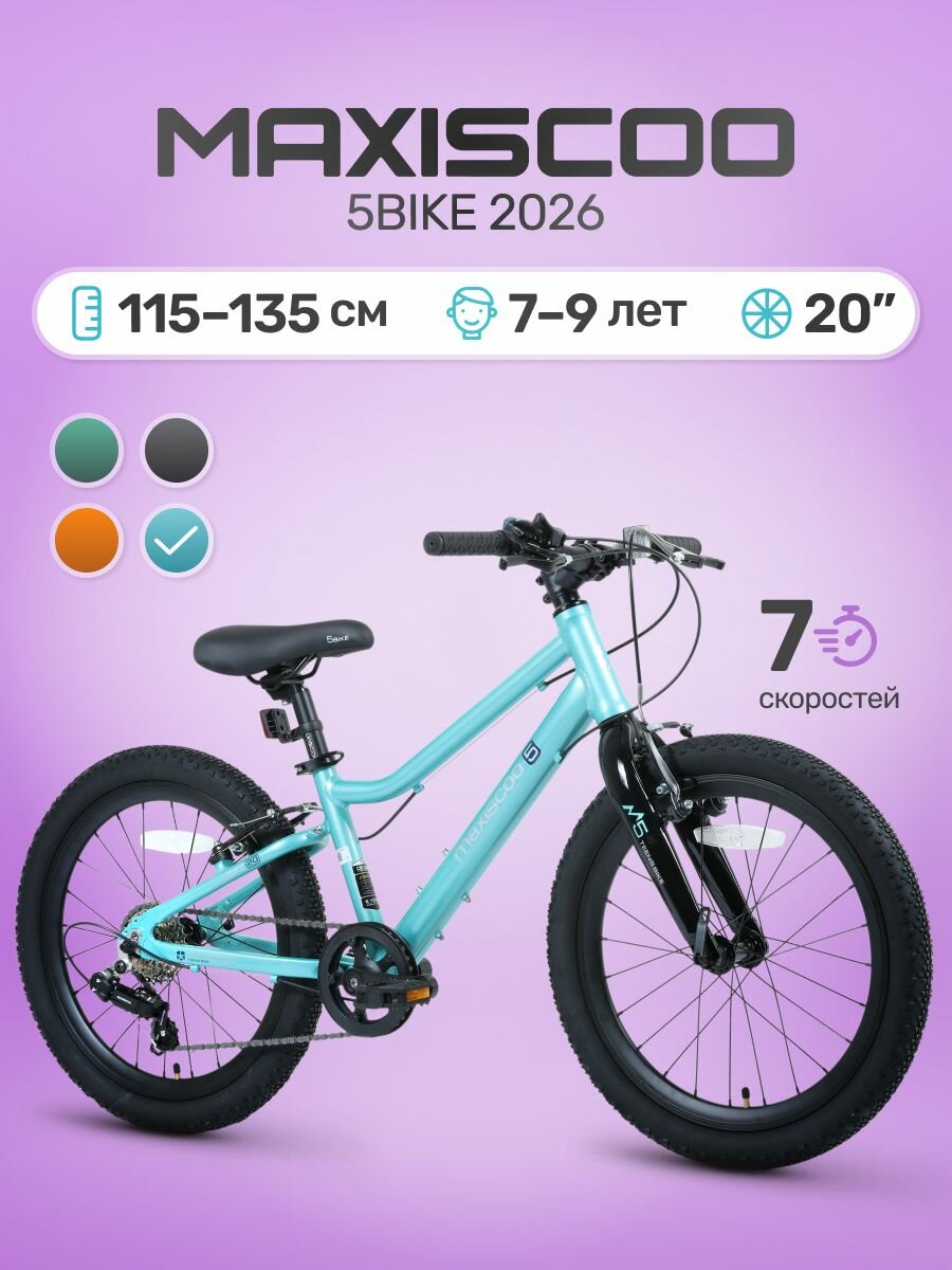 Велосипед детский двухколесный Maxiscoo 5BIKE 20" L (2026) MSC-M5-2024
