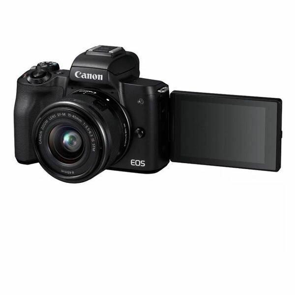 Беззеркальный фотоаппарат Canon EOS M50 Kit EF-M 15-45mm F/3.5-6.3 IS STM, черный