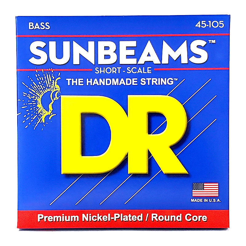 Струны для бас-гитары DR Strings SNMR-45 Sunbeam Short Scale Bass 45-105