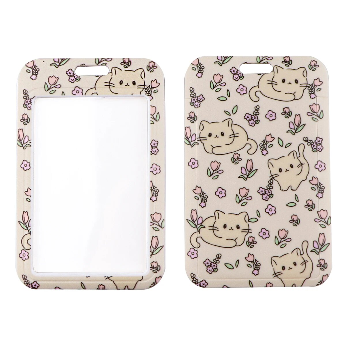 Ремешок для ключей Cute Cat and Flowers