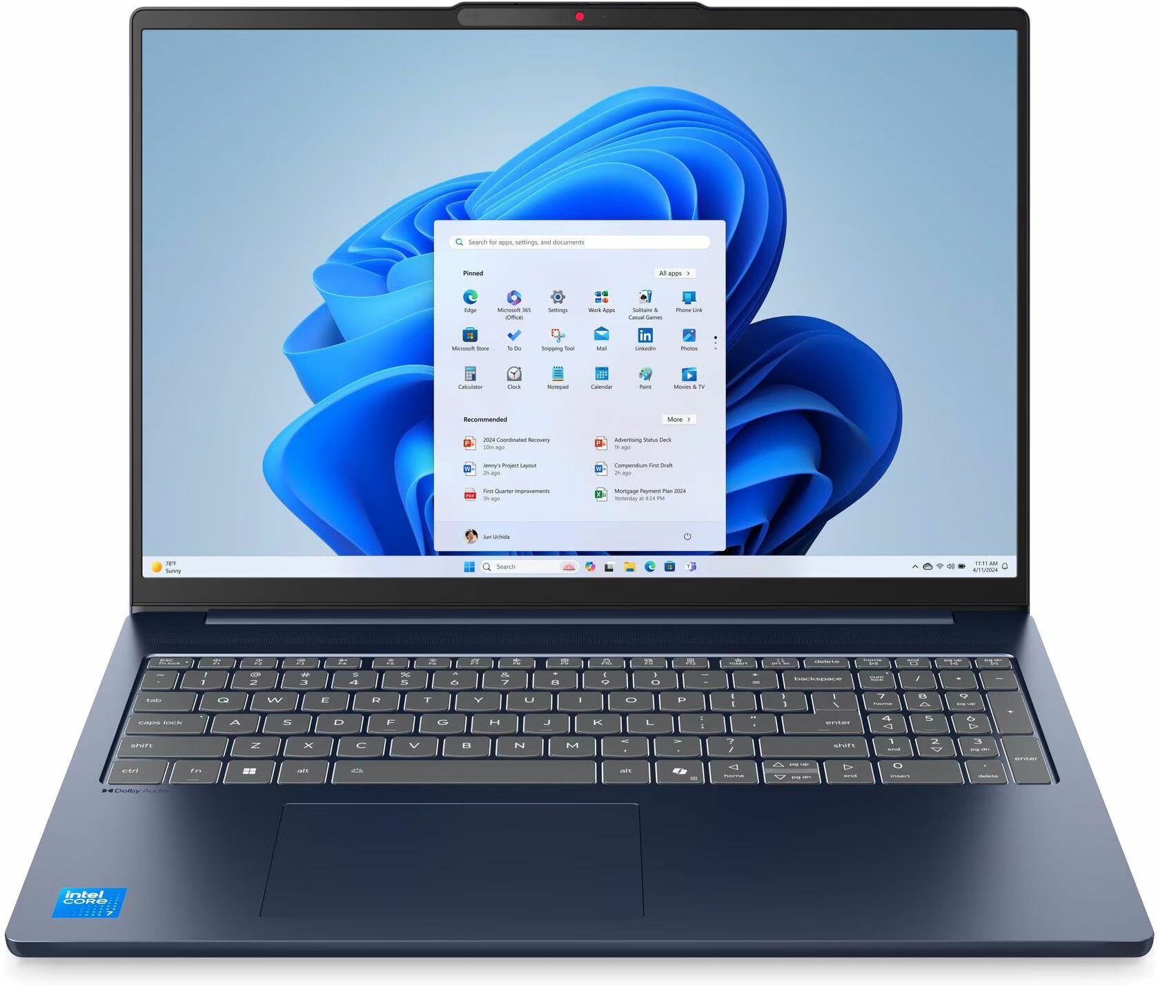 Ноутбук Lenovo IdeaPad Slim 5 16IRH10R 16" IPS, Core 7 240H, 16Гб DDR5, 1Тб SSD, Intel Graphics, Windows 11 (83J1002KUS)