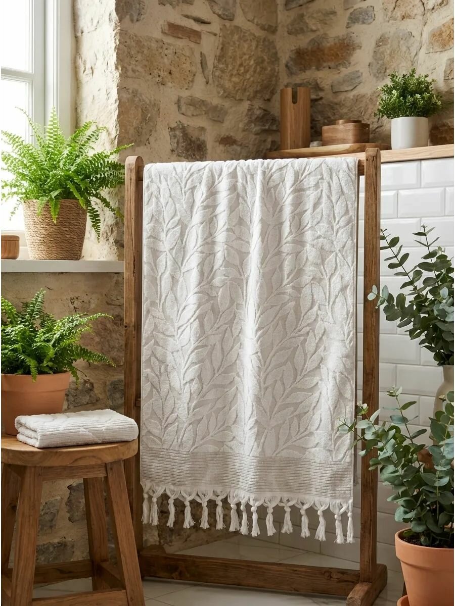 Полотенце банное Mia bella Home Textile махровое 90х150 Турция хлопок премиум