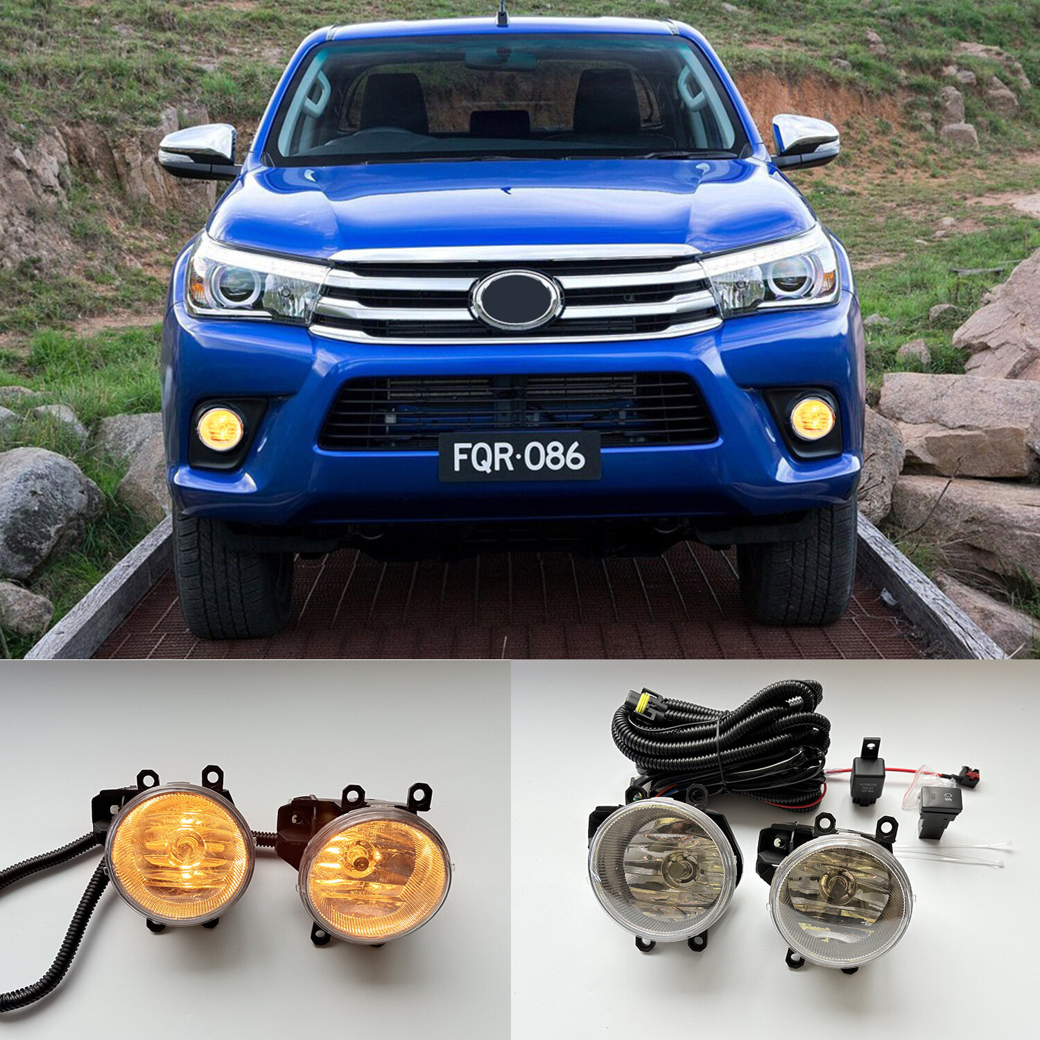 Комплект противотуманных фар для Toyota Hilux Vigo Hilux 2015-2016