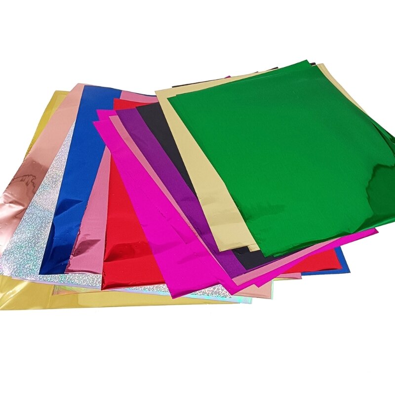 50 Sheets Transfer Foil Paper A 4 Toner Reactive Foil Hot Foil Stamping Papers Toner Foil Paper for Cards Making