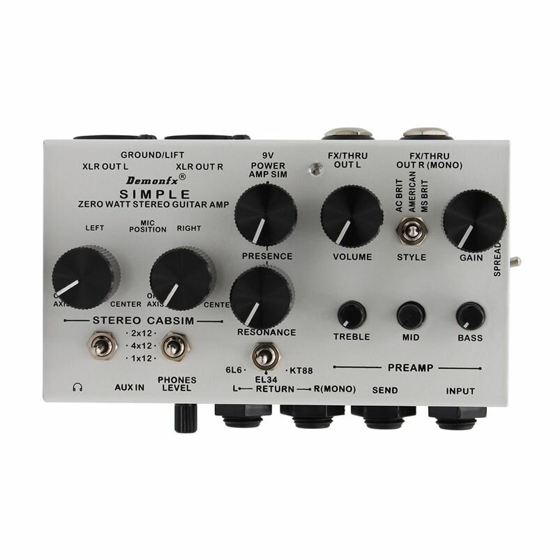 DemonFX Simple Zero Watt Stereo Guitar Amp