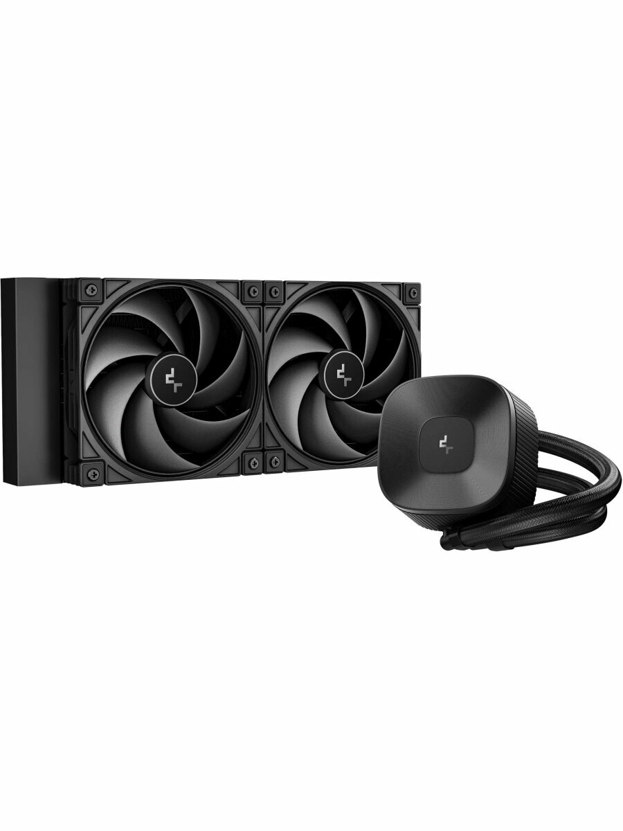 Система водяного охлаждения Deepcool LE240 V2 Zero ARGB Soc-AM5/AM4/1200/1700/1851 черный 4-pin 28.2