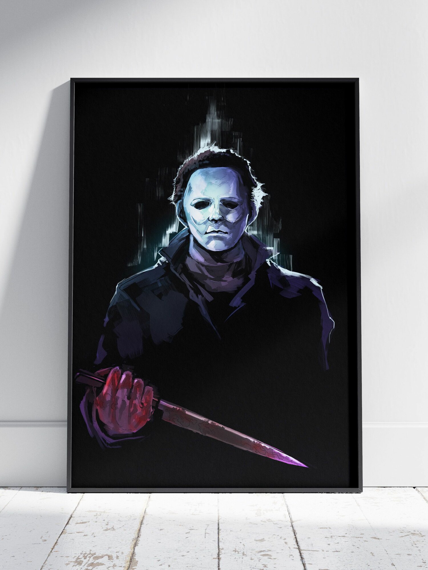 Плакат на стену для интерьера Хэллоуин (Halloween - Майкл Майерс 30) - Постер по фильму, кино, хоррору формата А3 (30x42 см)