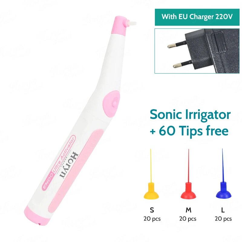 Sonic Irrigator Horyn + 60 Tips, pink, EU Plug