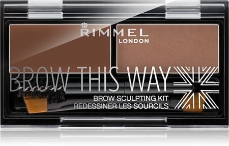 Набор для бровей Rimmel Brow This Way, оттенок 002 medium brown, 1,3 г