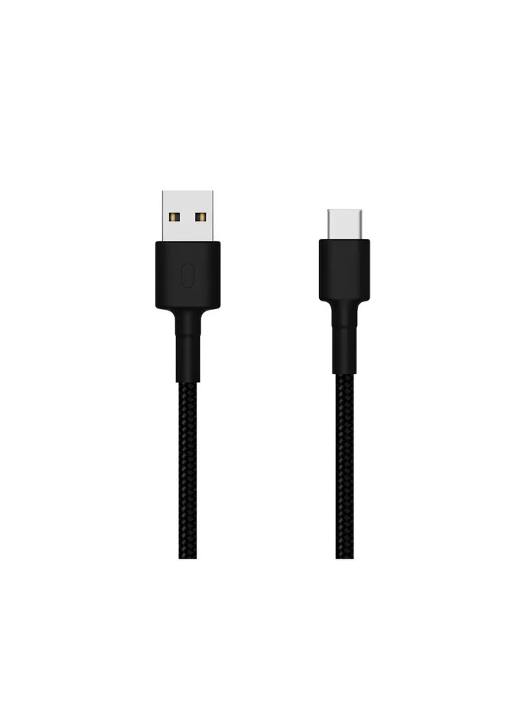 Кабель для передачи данных mi /USB-C в оплетке черный 100 см