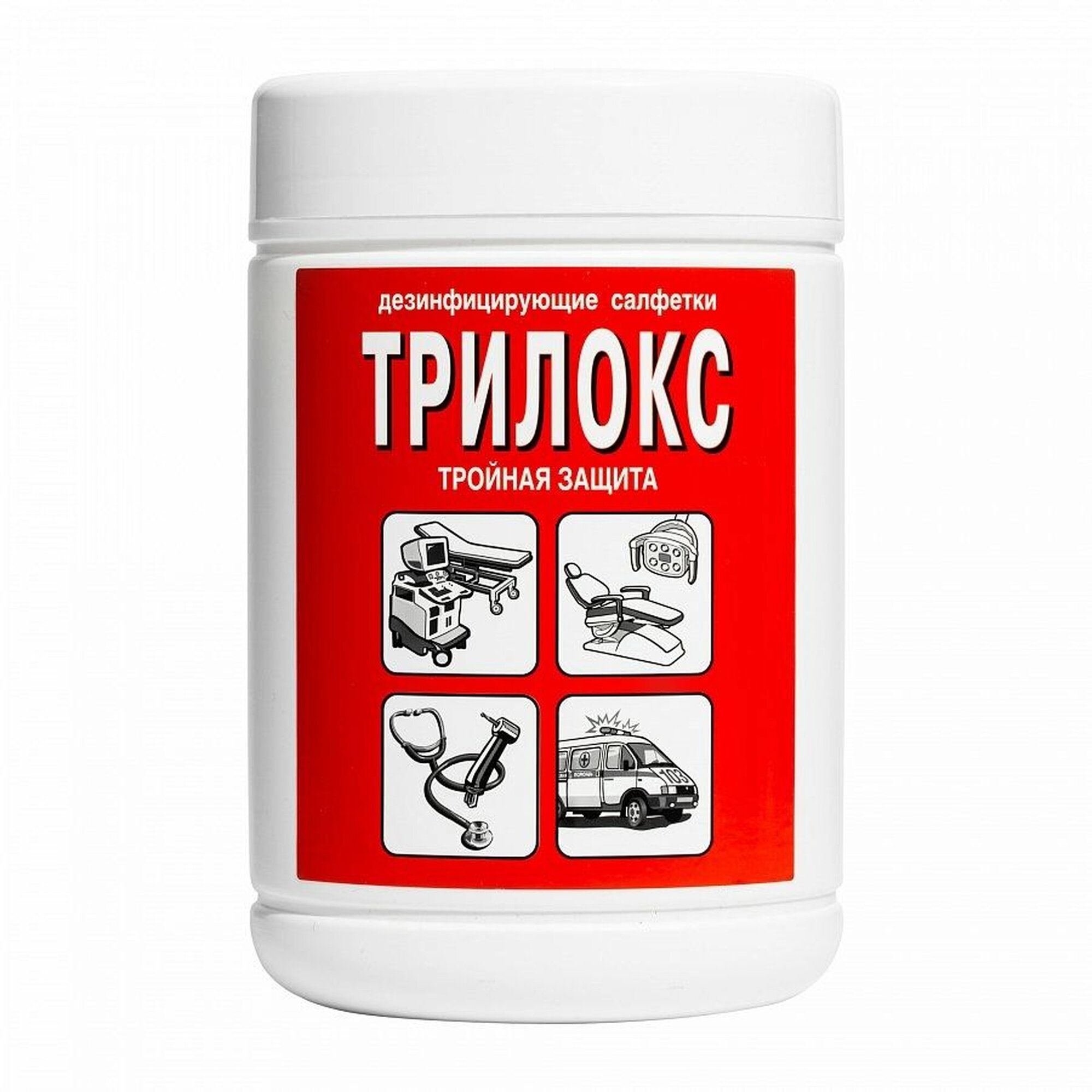 Дезинфицирующие салфетки Трилокс 90 шт. для быстрой обработки поверхностей