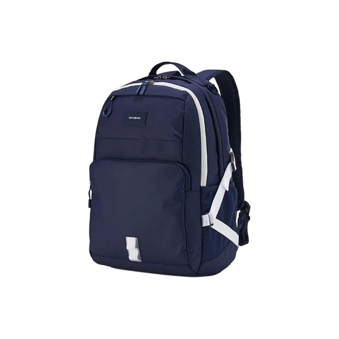 Сумка Samsonite, фактура стеганая, темно-синий — фото 1