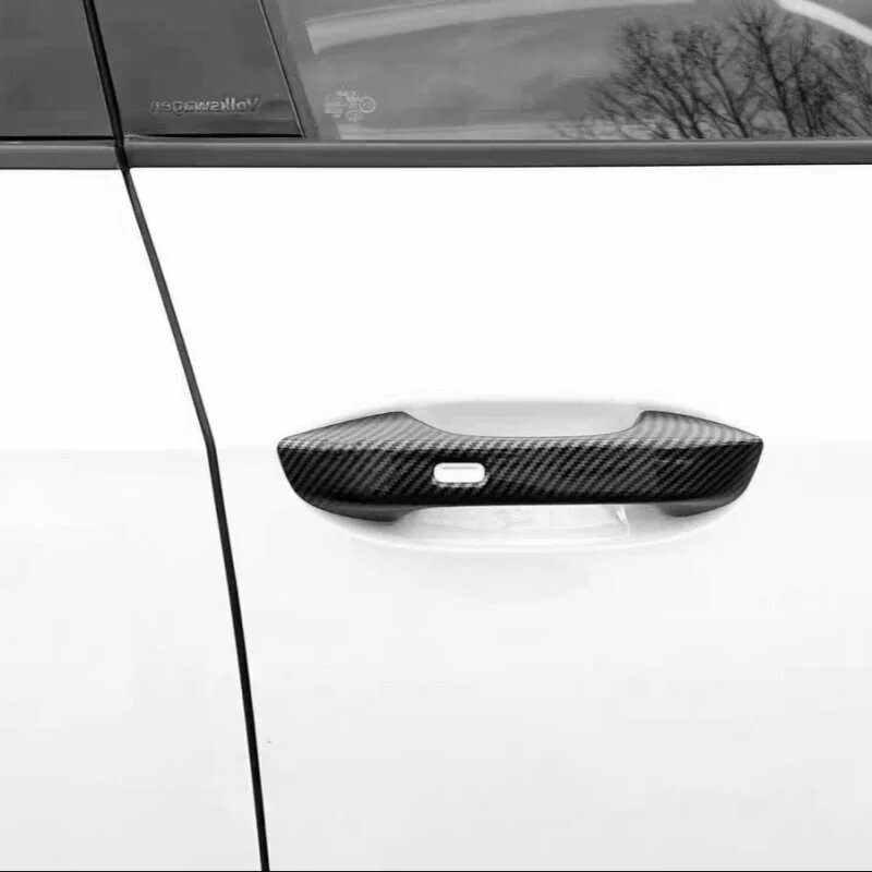 Накладка на ручку двери для Volkswagen Tiguan L PRO - Углеродное волокно, совместимость 2025-2026 гг.